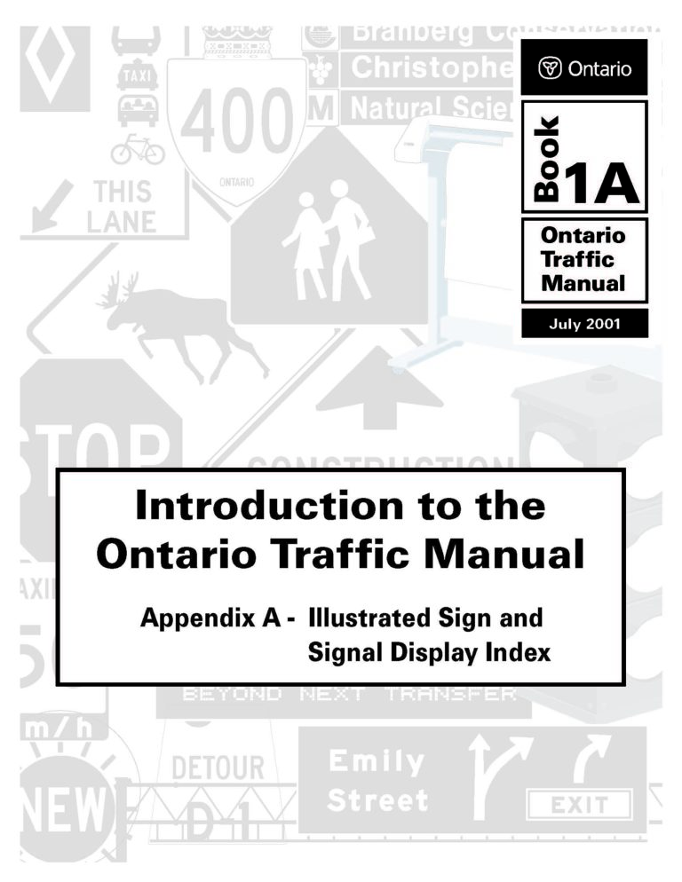 Ontario Traffic Manuals – Ontario Traffic Council